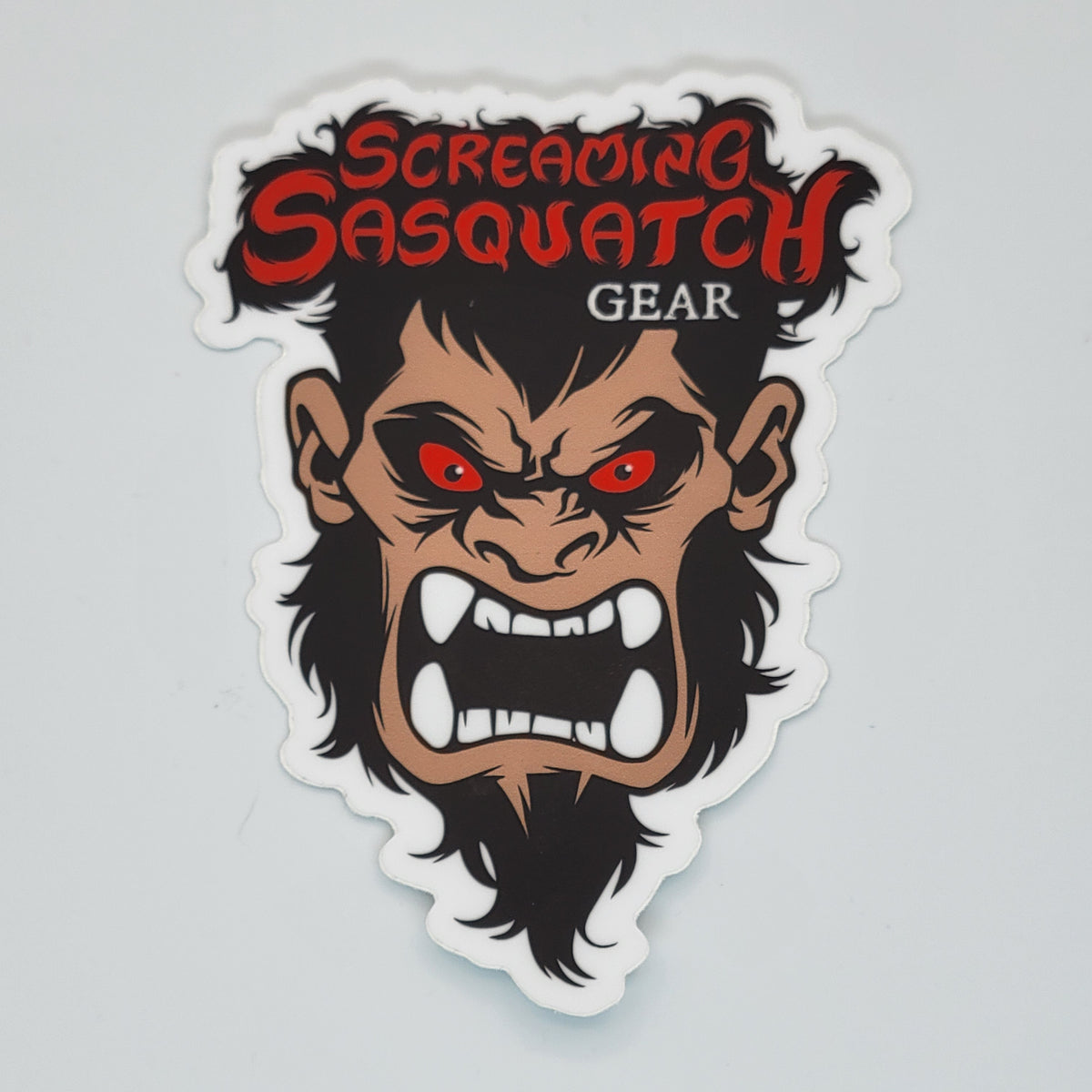 Sticker - 3x4 Inch - Mascot – Screaming Sasquatch Gear